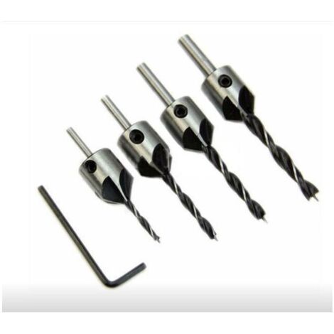 Foret et Mèche de Perceuse Pièce à Tête Fraisée Alésage du Bois Guide ...