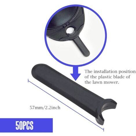 50pcs Tondeuse à Gazon Lame en Plastique Compatible pour Flymo Micro ...
