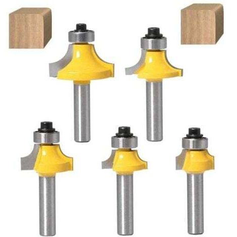 Lot de 5 Fraise à arrondir de 8 mm Queue Arrondi Coin Rayon Fraises ...