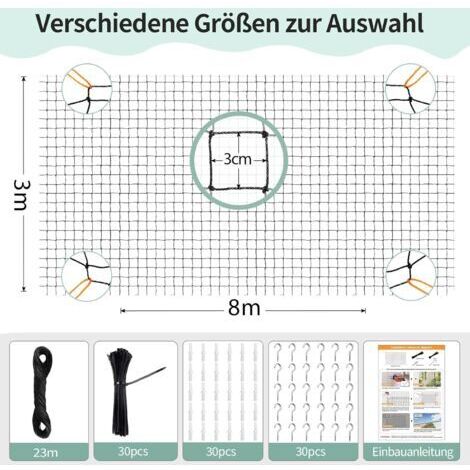 Filet Chat Balcon, Filet Chat Renforcé 3x8m, Filets de Protection sans ...