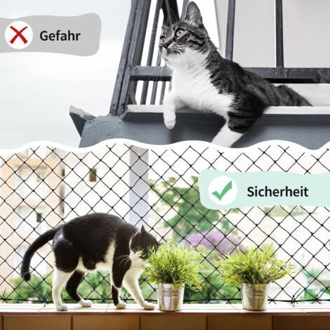Filet Chat Balcon, Filet Chat Renforcé 3x8m, Filets de Protection sans ...