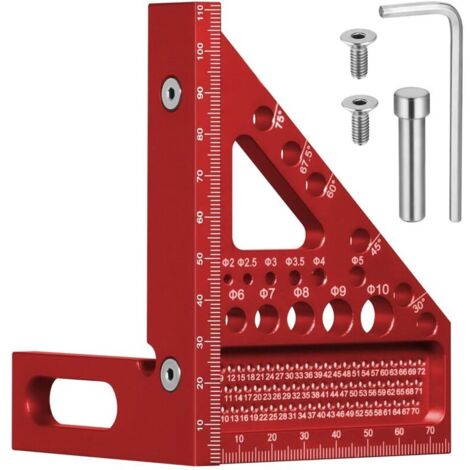 3D Multi-Angle Equerre Menuisier avec Goupilles Cachées, 22.5-90 ...