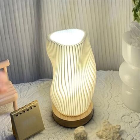 Lampe de table tactile 3 modes de couleur avec abat-jour en PLA ...