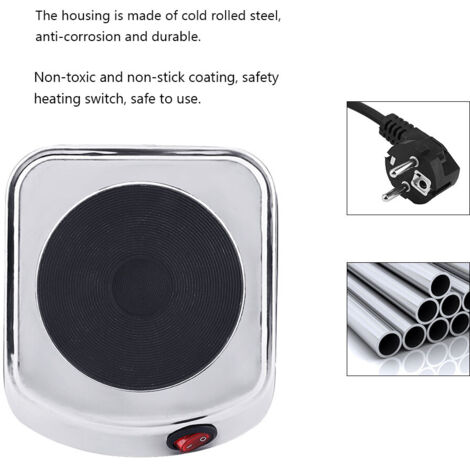Eosnow 500 W elektrischer Mini-Herd, Brenner, Heizplatte, Kaffeeheizung ...