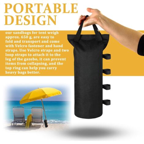 Ahlsen Sandsack, Set mit 4 Gewichtstaschen, Sandsack, Oxford ...