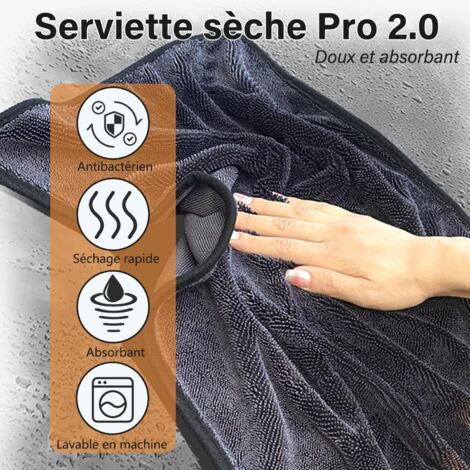 Ahlsen Set mit 3 Auto-Mikrofasertüchern, 30 x 40 cm großes Handtuch für ...