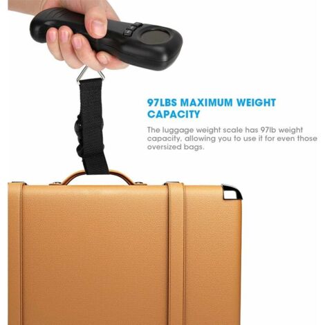 Ahlsen Báscula de equipaje de viaje de 50 kg, báscula de peso colgante ...