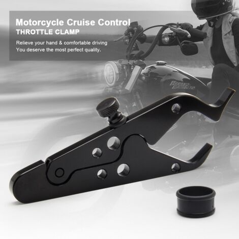 (Schwarz) Motorrad-Tempomat, Motorrad-Lenkerklemme, Gasgriff aus ...