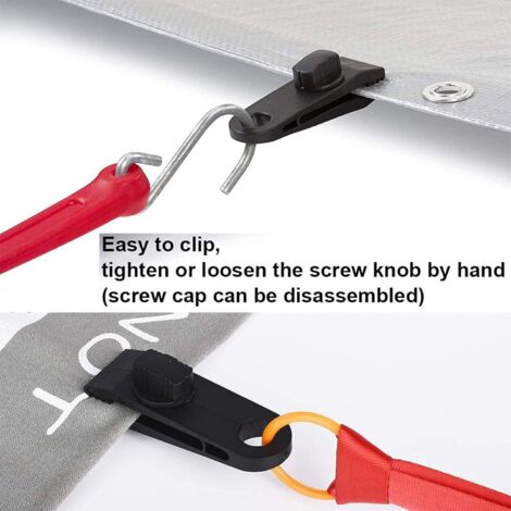 Clips para lona de alta resistencia con cerradura, paquete de 20 clips ...