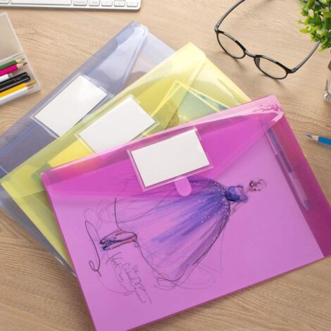 Portadocumentos, 10 compartimentos A4 en 5 colores diferentes, con ...