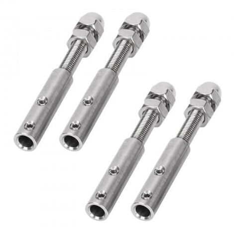 CCYKXA Stück Edelstahl-Kabelspanner, Metall-Schraubklemme für 4 mm ...