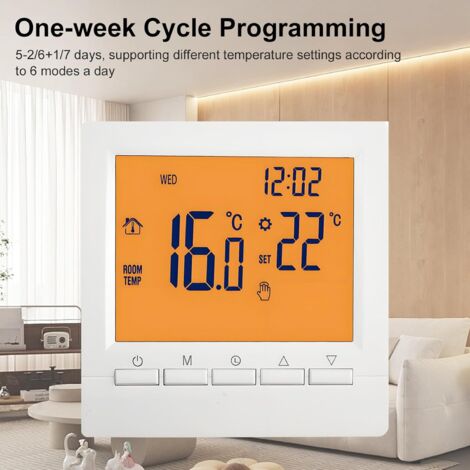 CCYKXA Programmierbarer Smart-Thermostat, Wandthermostat, Gasthermostat ...
