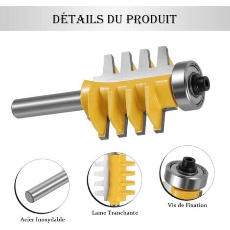 8mm Schaft Schiene Finger Reversible Joint Router Kleber Bit Kegel ...