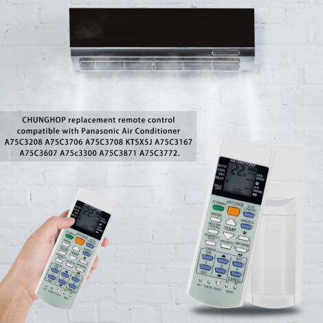 Fernbedienung für Panasonic Klimaanlage Klimaanlage A75C3208 A75C3706 ...