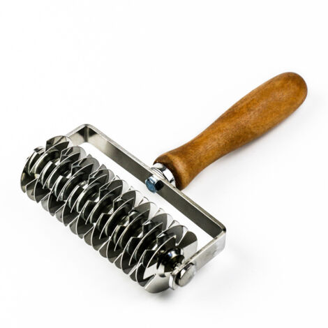 Gitter-Nudelholz – Edelstahlgitter für Kuchenteig, Pizza, Brot, Beef ...