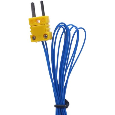 Set aus 2 Thermoelement-Temperaturfühlern vom Typ K mit Mini-Stecker ...