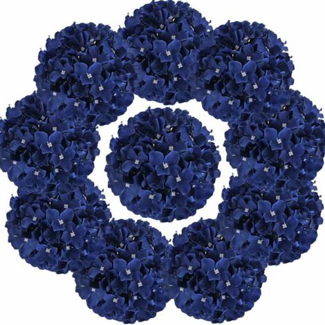 Hortensias de seda Tigrezy, flores artificiales con tallos, 10 unidades ...