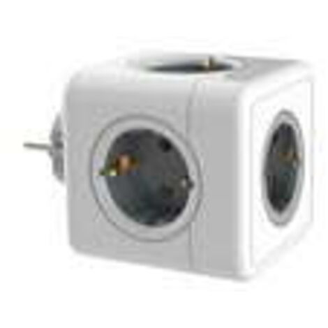 Regleta de 5 enchufes Cube sin cable, E01