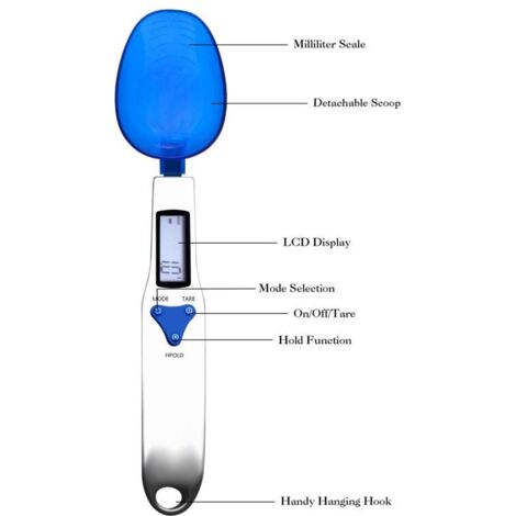 Báscula de cocina digital con 3 cucharas medidoras para pesar ...