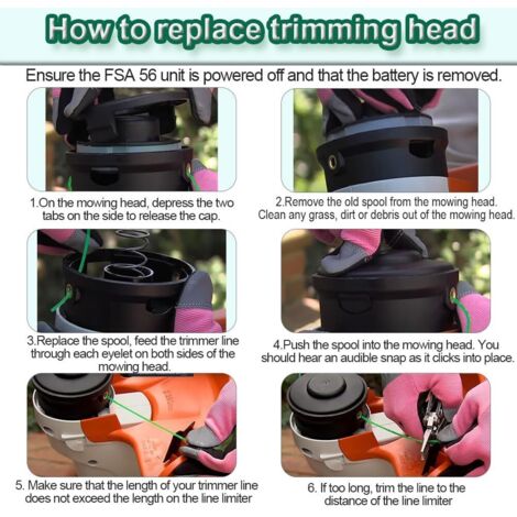 Juego de 3 carretes de repuesto para Stihl C2-2, compatibles con la ...