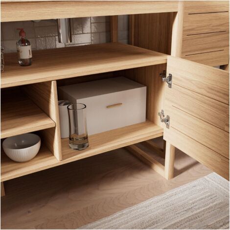 Ensemble meuble double vasque 140 cm + Vasques + Robinets