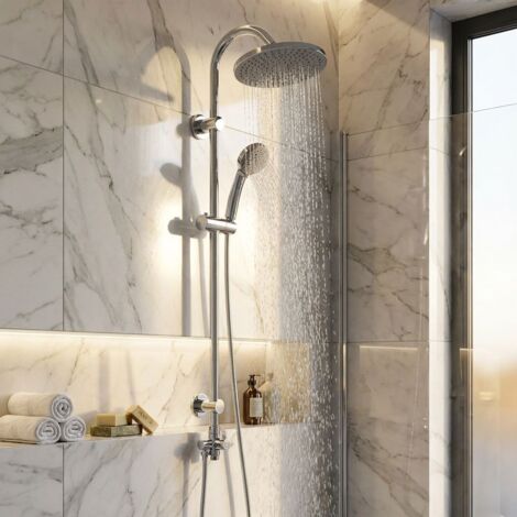 Kit colonne de douche chromée avec inverseur Ø22 mm - CL2118 Sphera