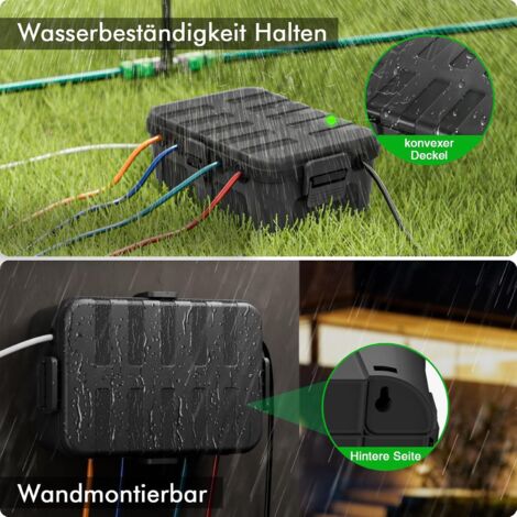 Extra Large Cable Box (34 x 24 x 12 cm), IP54 Waterproof, External ...