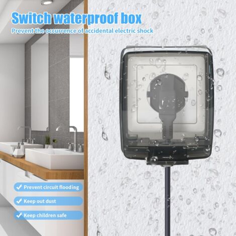 Waterproof Plastic Wall Switch Box - Hidden Water Outlet Box, Universal ...