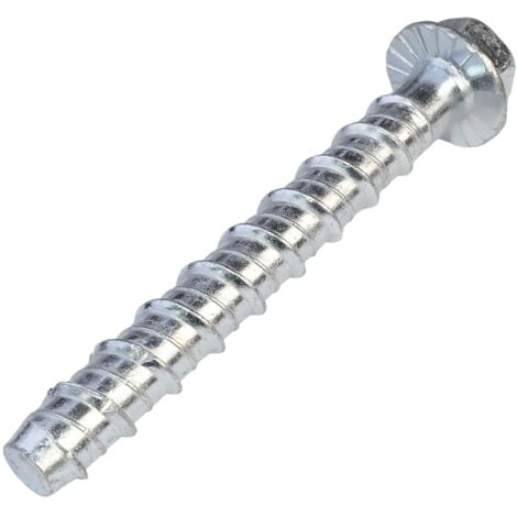 Pack of 10 hexagonal head concrete screws with base/collar Ø12x100 mm ...