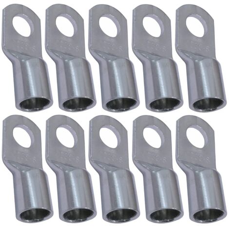 Pack of 10 Tubular Electrical Eyelet Terminals - Eyelet - Ø8mm - Non ...