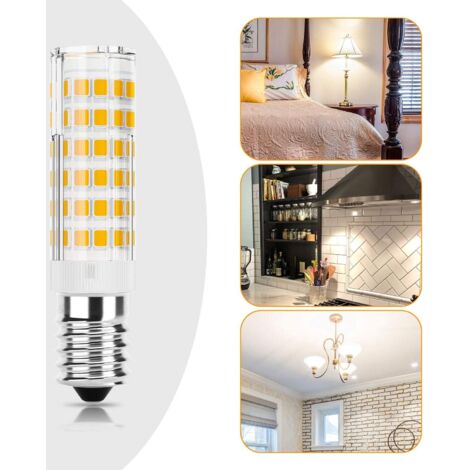 E14 9W LED Bulb, 50W Halogen Equivalent, 400LM, Warm White 3000K, Small ...