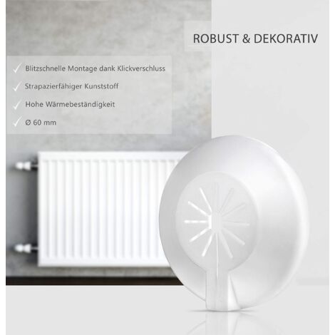 Set of 8 radiator rosettes, pipe covers, plastic rosette for diameters ...