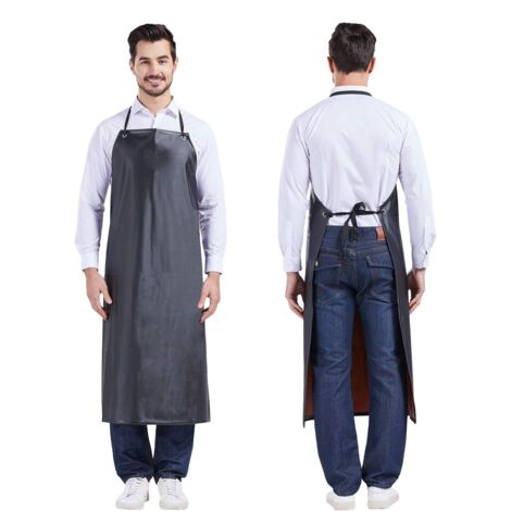 Thin PVC Work Apron, Lightweight Waterproof Slaughterhouse Apron ...