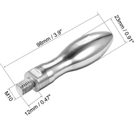 Clamping Handle Screw Knobs Handle M10 x 12mm Threaded Steel Rotating ...