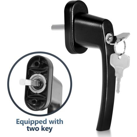 Set of 4 Lockable Aluminum Window Handles, Child Safety Window Lock ...