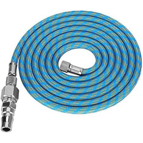 Airbrush Hose, 6ft Nylon Braided Air Hose, Standard Size 1/8" to 1/4 ...