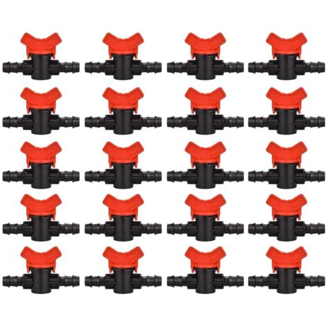 20 Pack Irrigation Switch Valves, 16mm Drip Irrigation Valve, 16mm Valve
