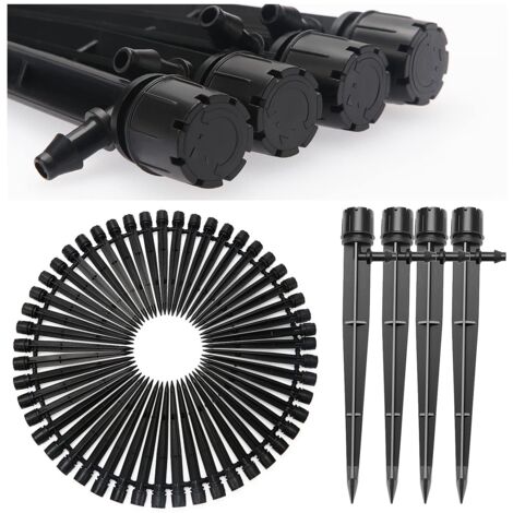 50pcs Adjustable Irrigation Drippers, 8-Hole 360 Degree Micro Drip ...