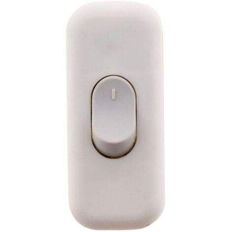 White 2A double pole switch