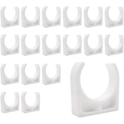 Plastic Pipe Clamps, 18 Pcs U-Shaped PPR Pipe Brackets for Plumbing and ...