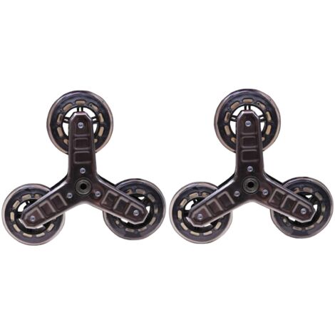 Shopping cart wheels, stainless steel triangular wheels, luggage cart ...