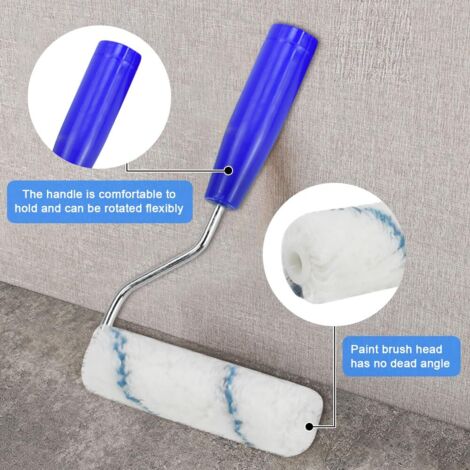 4" sponges, 5 x 4" brush heads, 1 x paint tray, mini foam roller, small ...