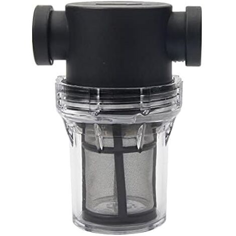 1/2" Water Pump Filter with 100 Mesh Stainless Steel Screen, Inline ...