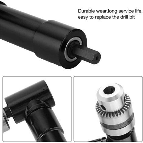 Right Angle Drill Chuck, 90° Self-Tightening Right Angle Drill Chuck ...