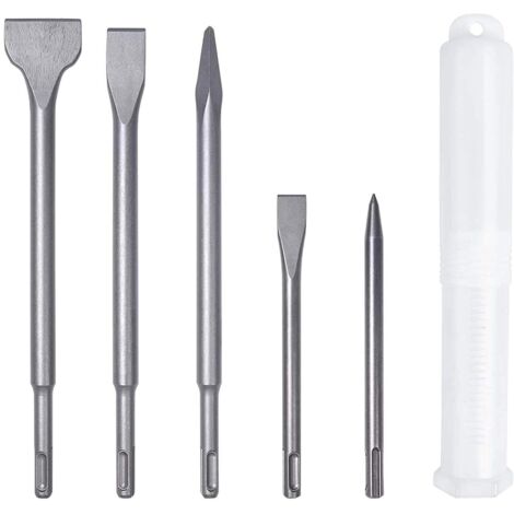 Chisels, 5 Piece Chisel Set with 2 Pointed Chisels and 3 Flat Chisels ...