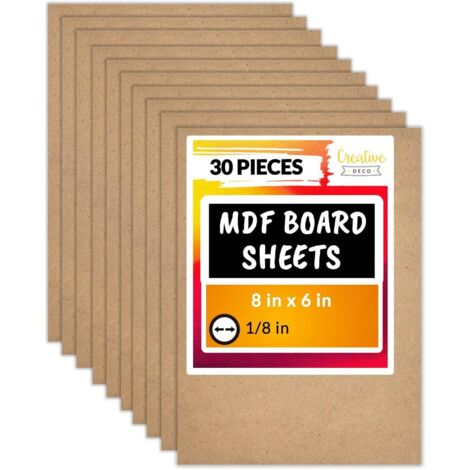 A5 MDF Panel for Laser Engraving and Cutting 148 x 210 x 3 mm – Pack of 30