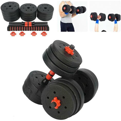 BALLSHOP Musculation Reglable, 20kg,Ensemble D'haltères Pour Hommes 2 ...