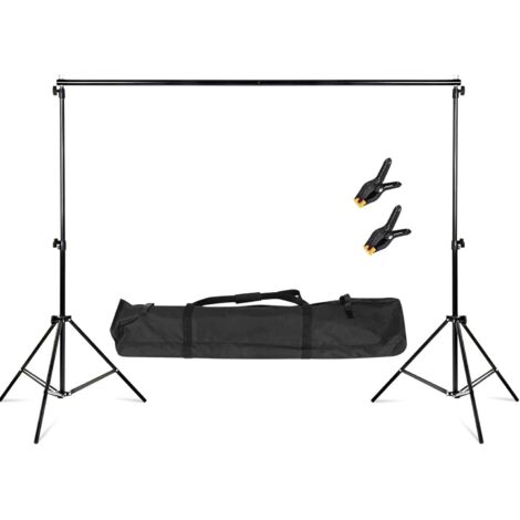BALLSHOP 2x3 m Support de Fond Réglable, Professional pour Fond Studio ...