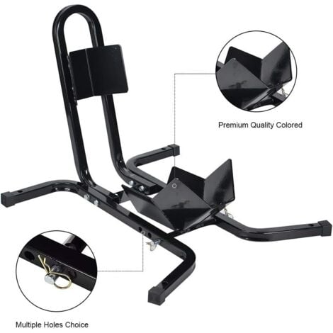 Youyijia Motorcycle Motorbike Wheel Chock Locking Stand System 17'' 19'' 21'' Front Wheels Steel ...