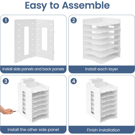 Office Filing Trays Holder with Pen Holder Letter A4 Paper Desk ...